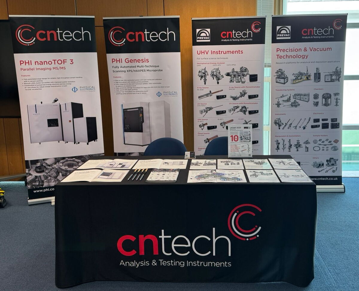 CN Tech exhibit at the UK Surface Analysis Forum