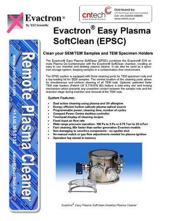 Evactron® Easy Plasma SoftClean™ - CN Tech